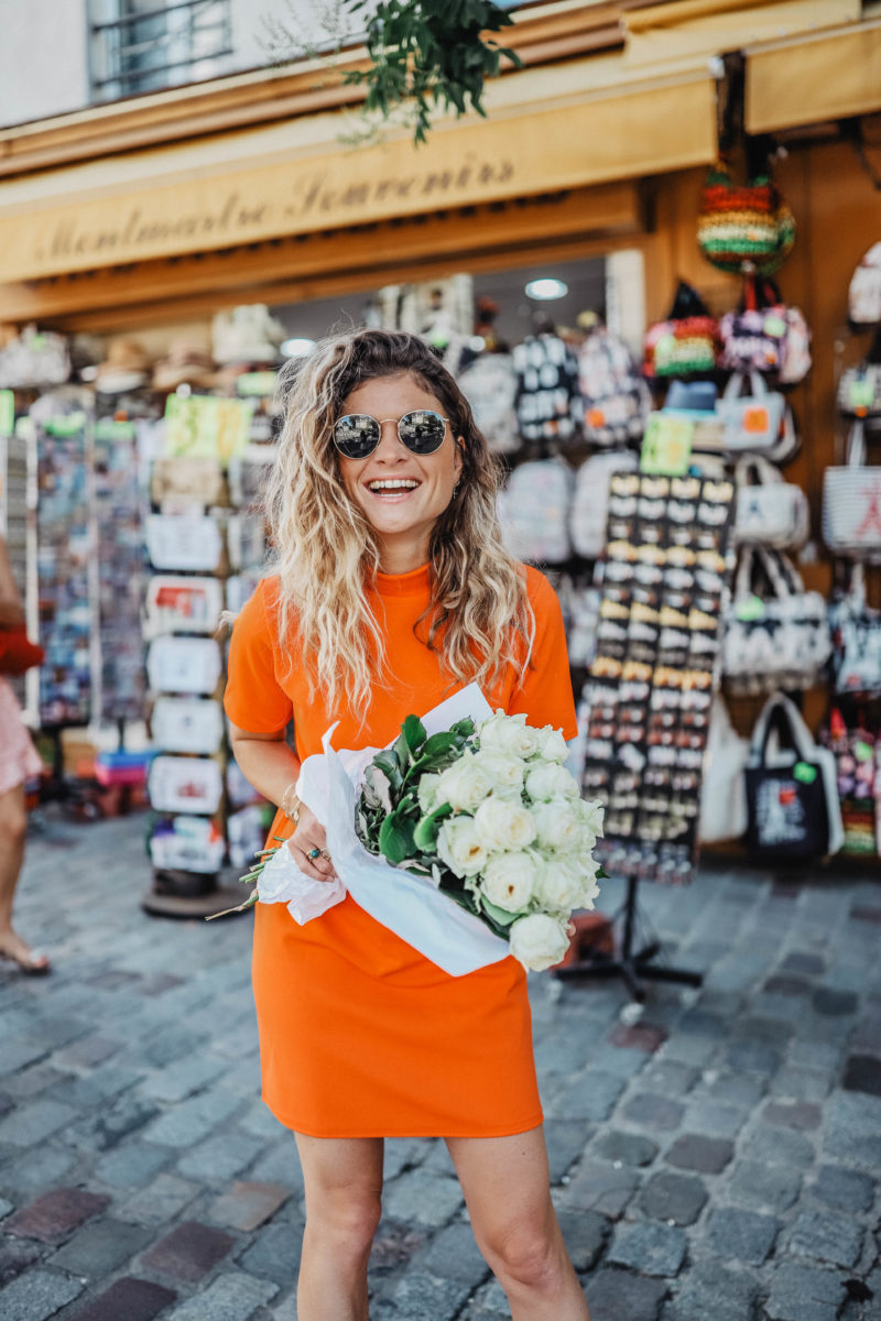 Robe orange - Marie and Mood - Blog mode et lifestyle